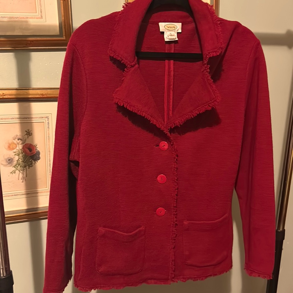 Talbots Blazers Jacket 100 Merino Wool Size L - Gem